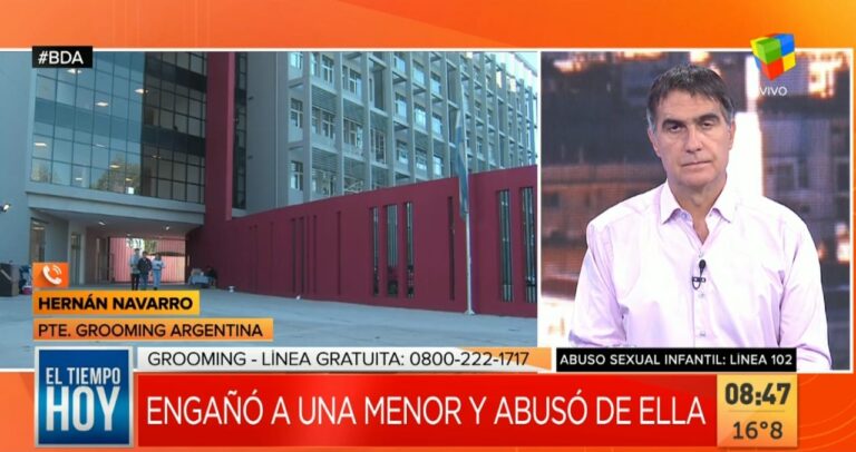 Hernán Navarro entrevista en América Televisión – Grooming Argentina