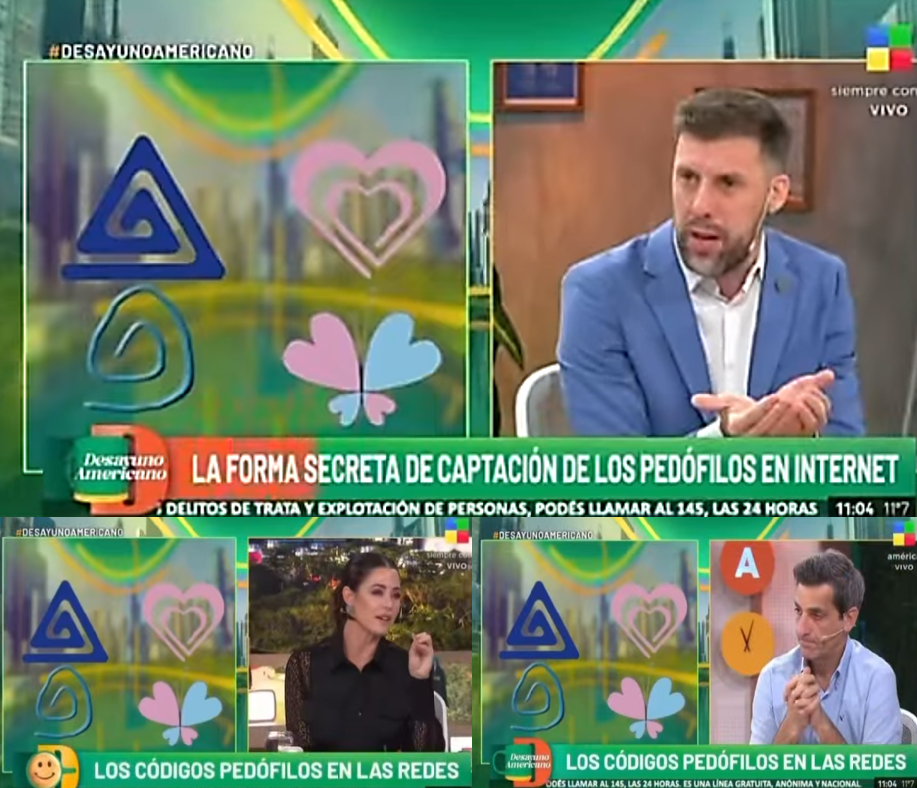 Hernán Navarro en América TV: simbologías y patrones de pedofilia en la red, en el marco del ...